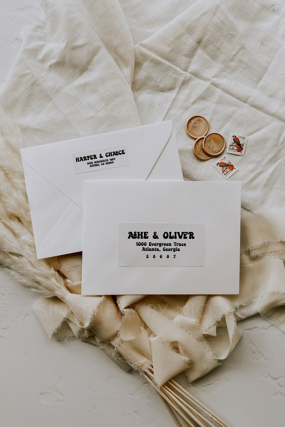 Printable Address Label Template, Editable Recipient Address Label, DIY ...