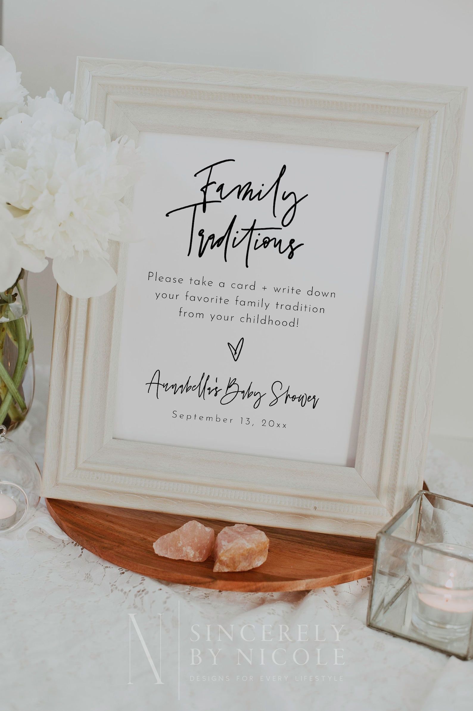 Editable Printable Family Traditions Card Family Traditions - Etsy