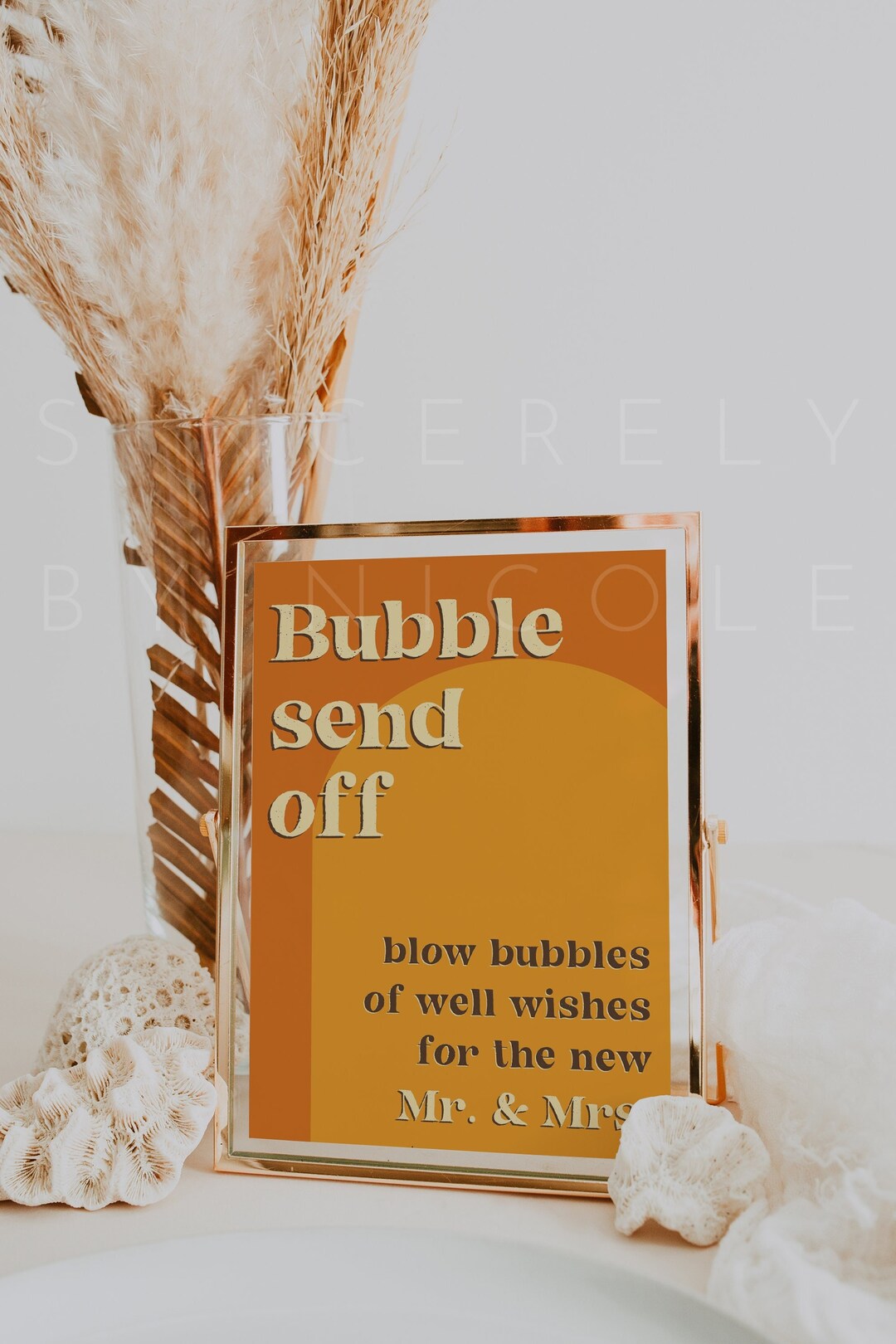 Bubble Send off Sign, Editable Printable Wedding Bubble Send off Sign ...