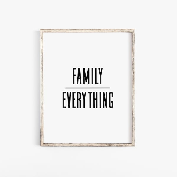 Family is Everything Sign - Etsy