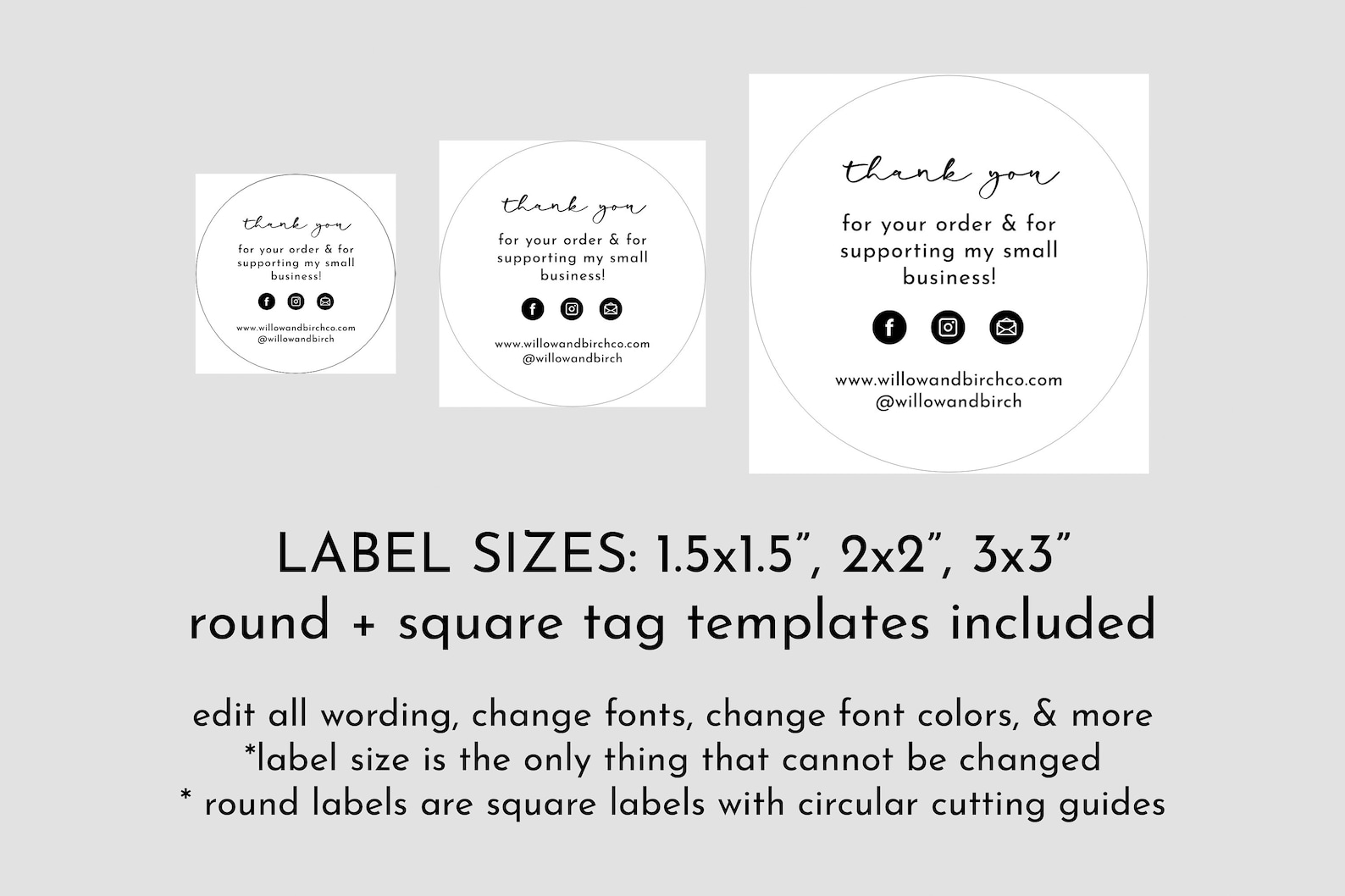 Printable Small Business Stickers Small Business Labels - Etsy