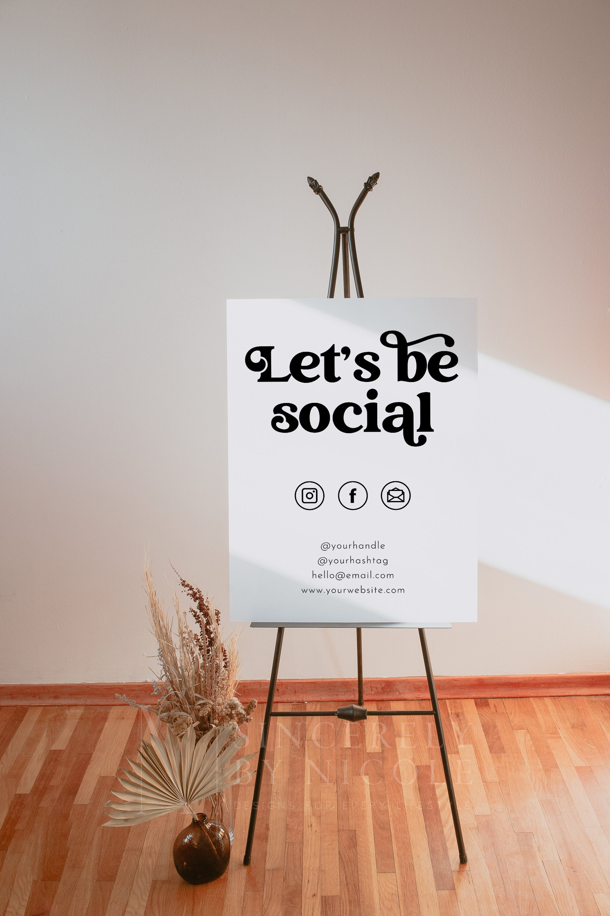 Social Media Business Sign Social Media Sign Social Media - Etsy