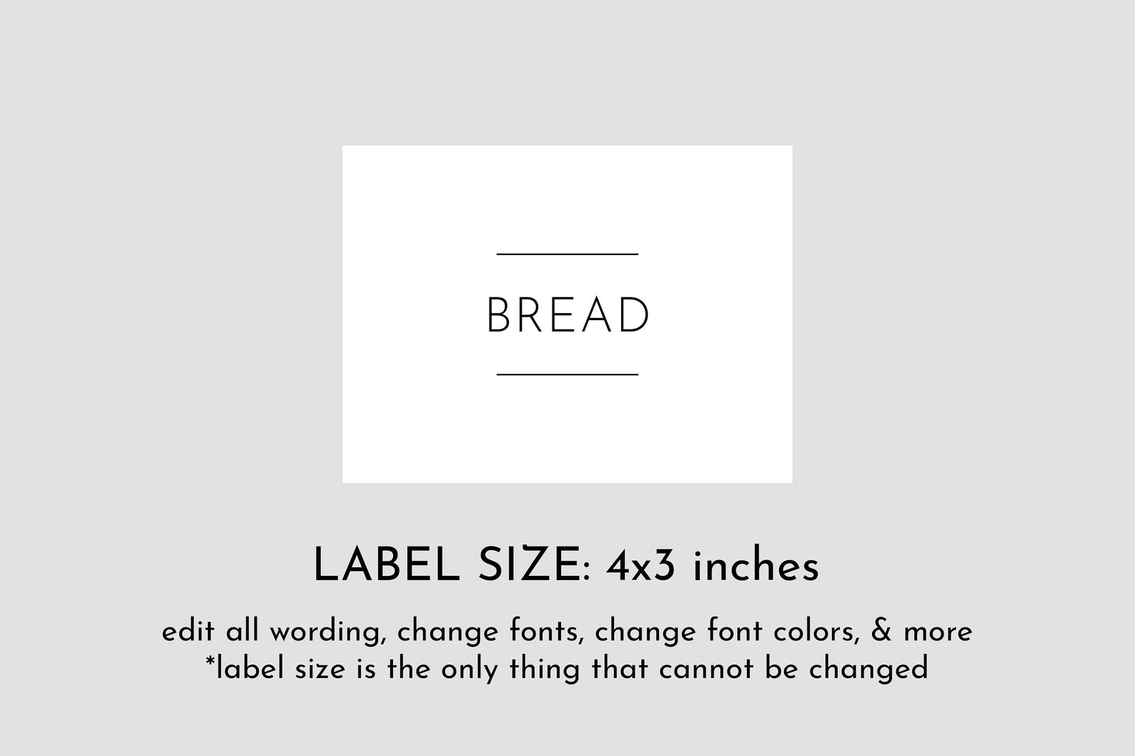 Editable Printable Minimalist Kitchen Labels Pantry Labels - Etsy