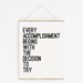 Every Accomplishment Begins With the Decision to Try, Motivational ...
