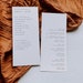Modern Wedding Program Template, Minimalist Order of Service, Boho ...