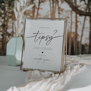 Bartender Tip Sign Template, Tip Your Bartender Sign, Wedding Bartender ...