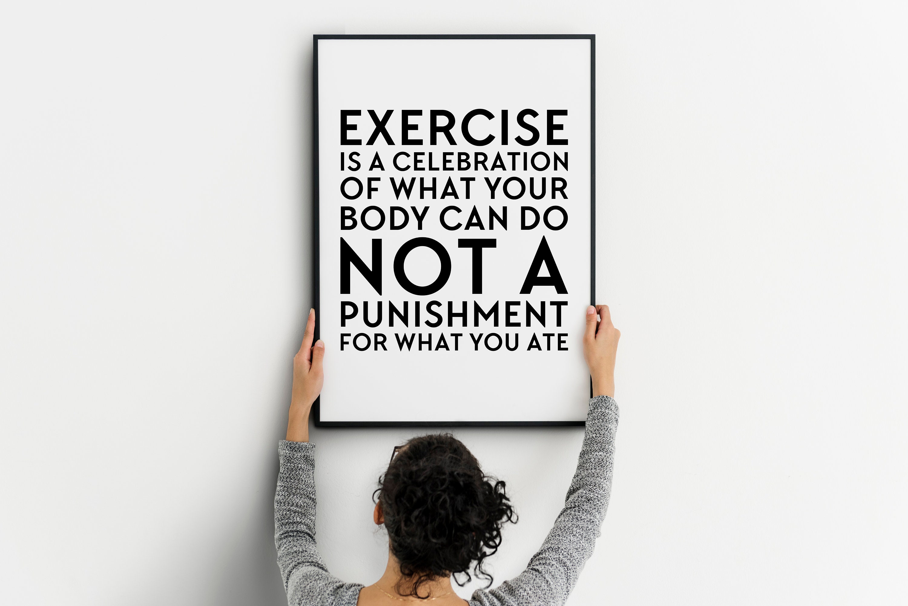 Gym Wall Art Gym Decor Printable Exercise Poster Instant | Etsy