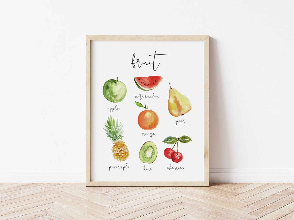 Printable Kitchen Wall Art Kitchen Watercolor Print - Etsy