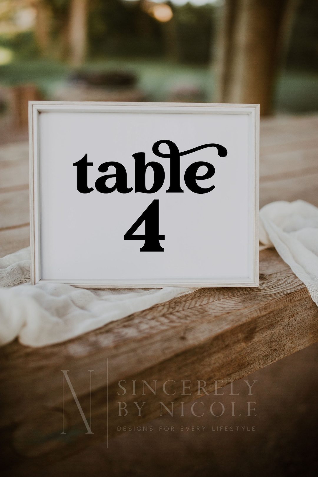 Retro Table Number Template, Vintage Wedding Table Number, Printable ...
