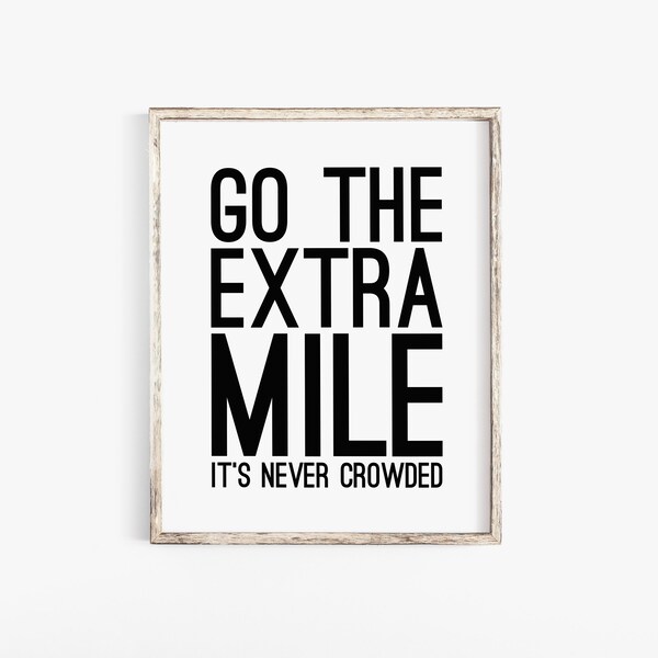 Go the Extra Mile - Etsy