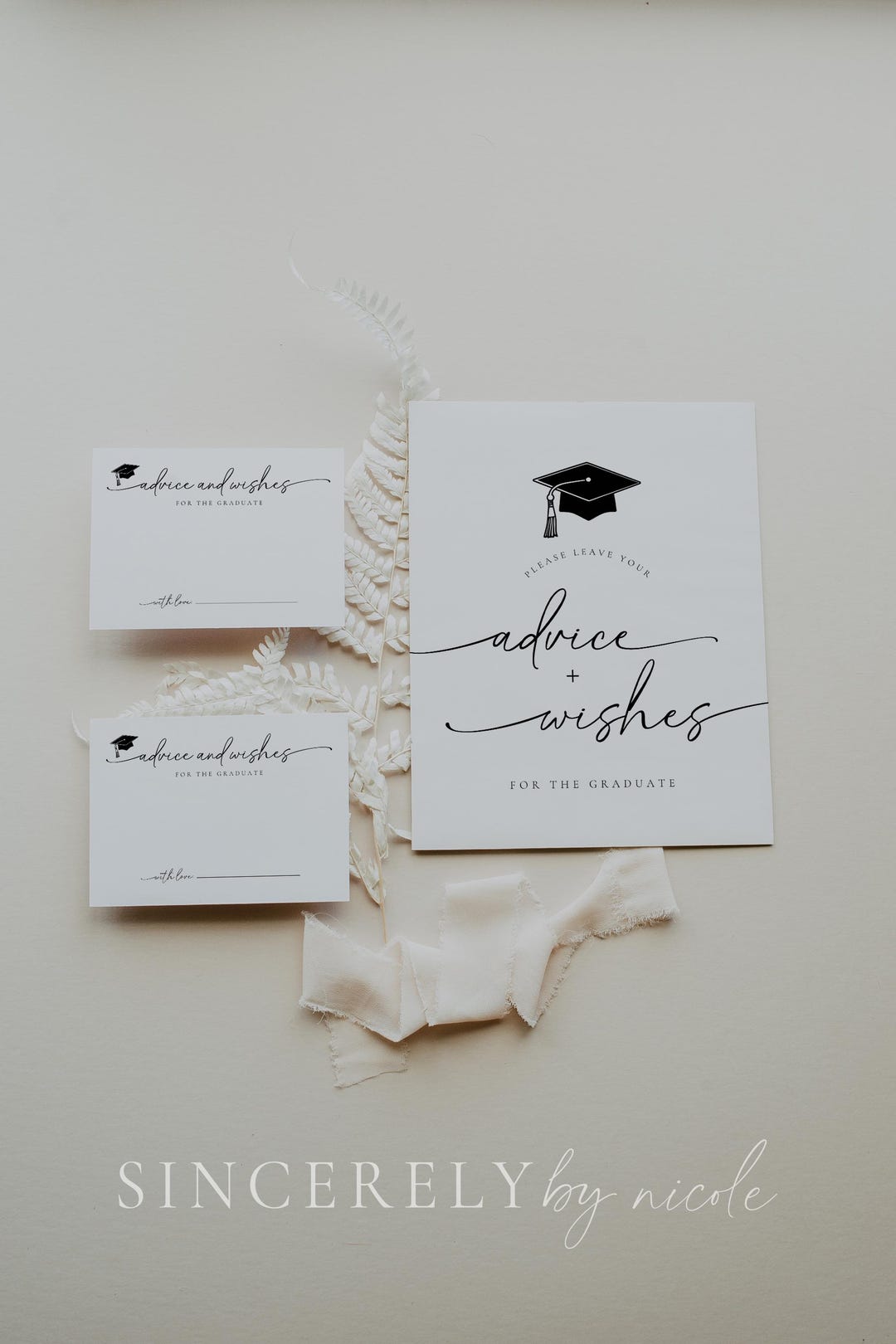 Graduate Advice Cards and Sign, Printable Graduation Advice Cards ...