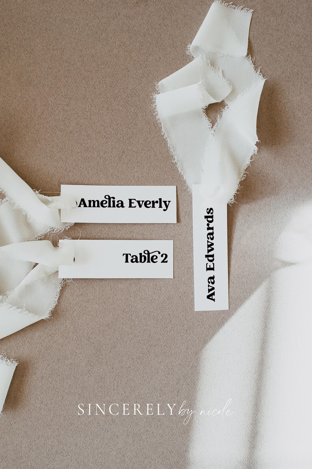 Retro Place Card Template, Editable Printable Retro Wedding Name Card ...