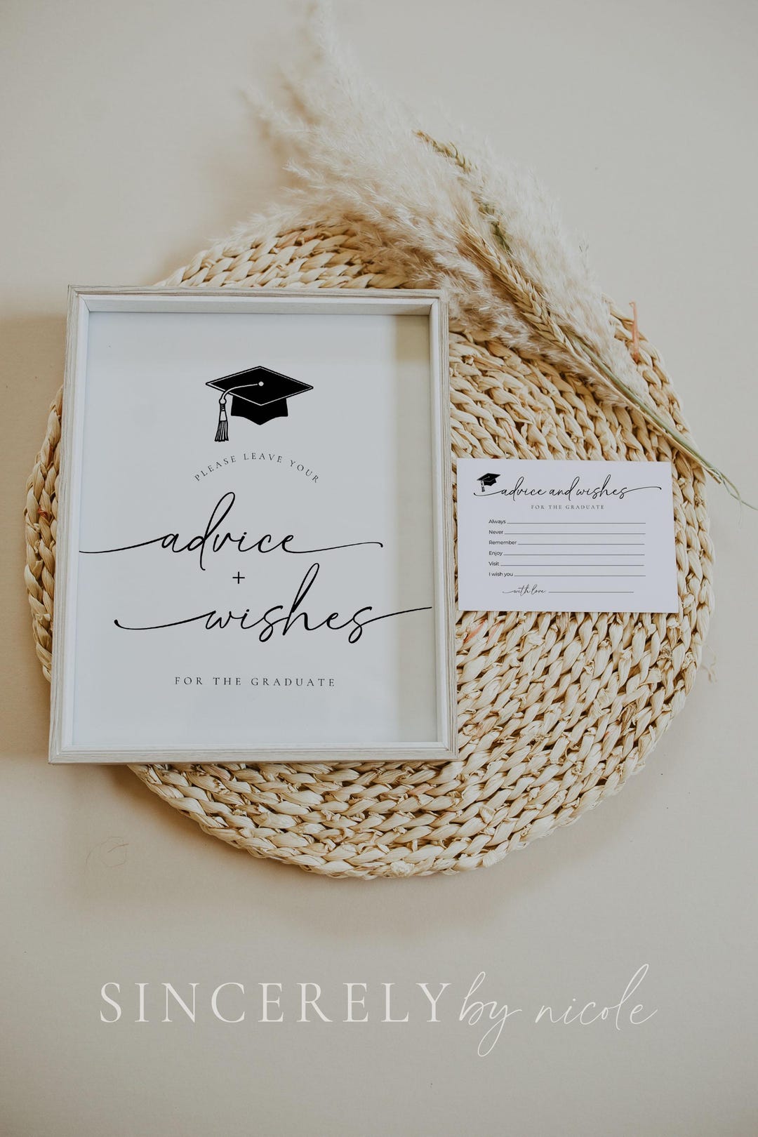 Graduate Advice Cards and Sign, Printable Graduation Advice Cards ...