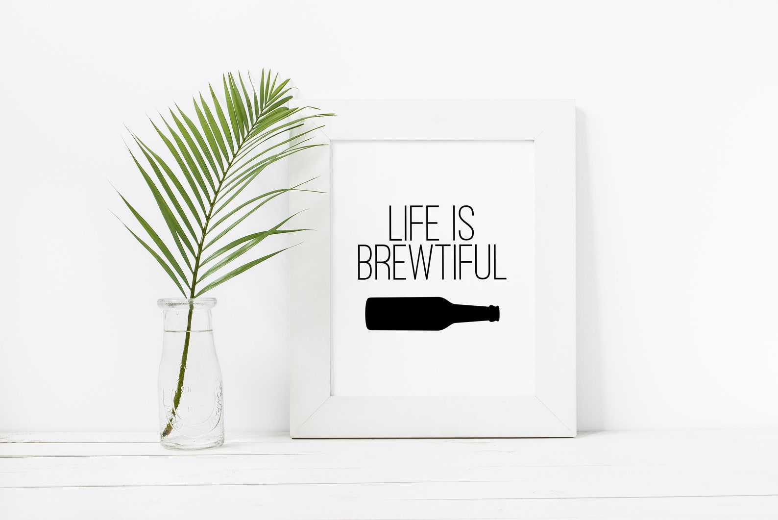 Life is Brewtiful Printable Bar Art Beer Sign Instant - Etsy Australia