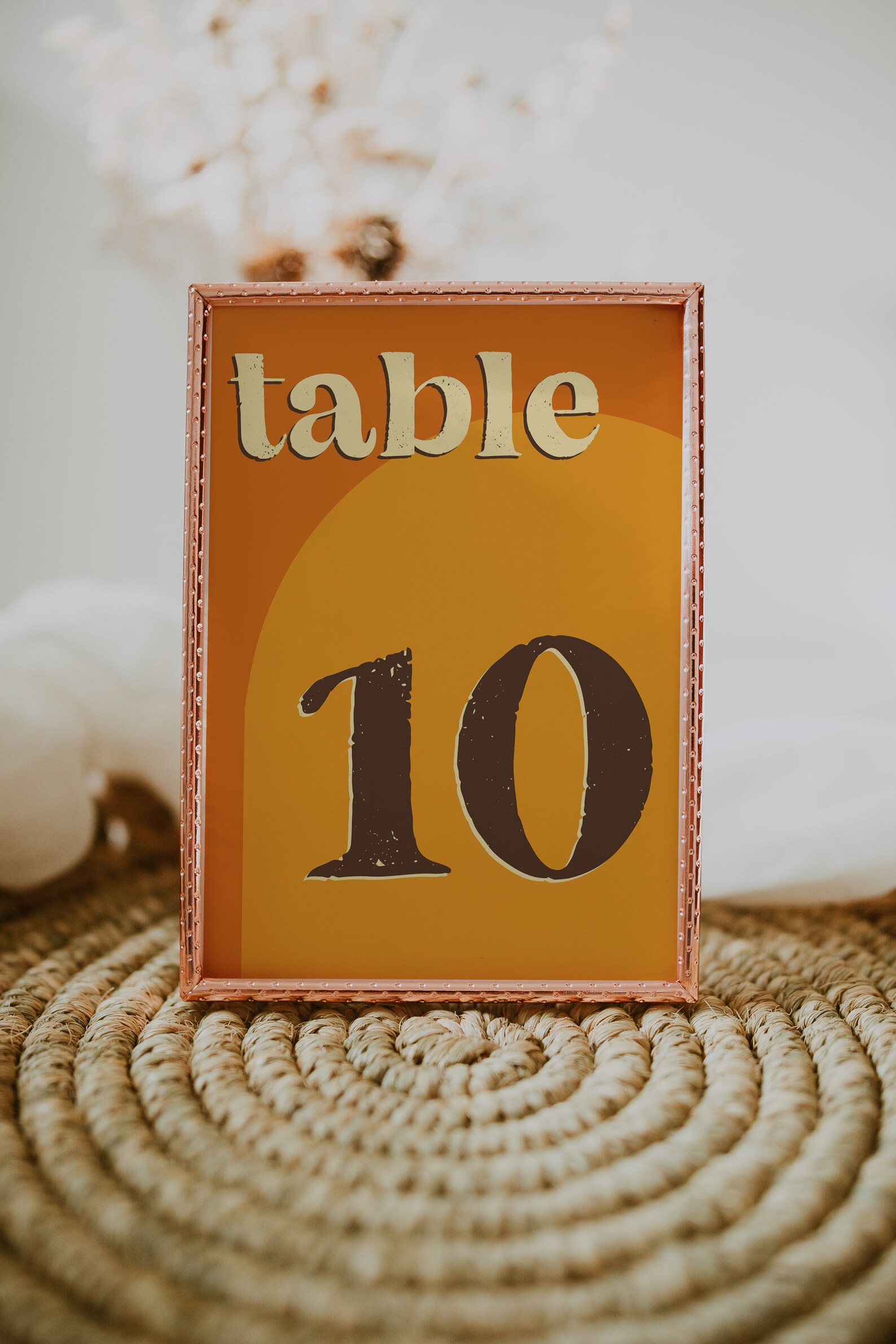 70's Table Number Template Printable Funky Retro Table - Etsy
