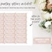 Printable Address Label Template, Editable Recipient Address Label, DIY ...