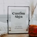 Editable Custom Sign Printable Signs Retro Sign Editable - Etsy