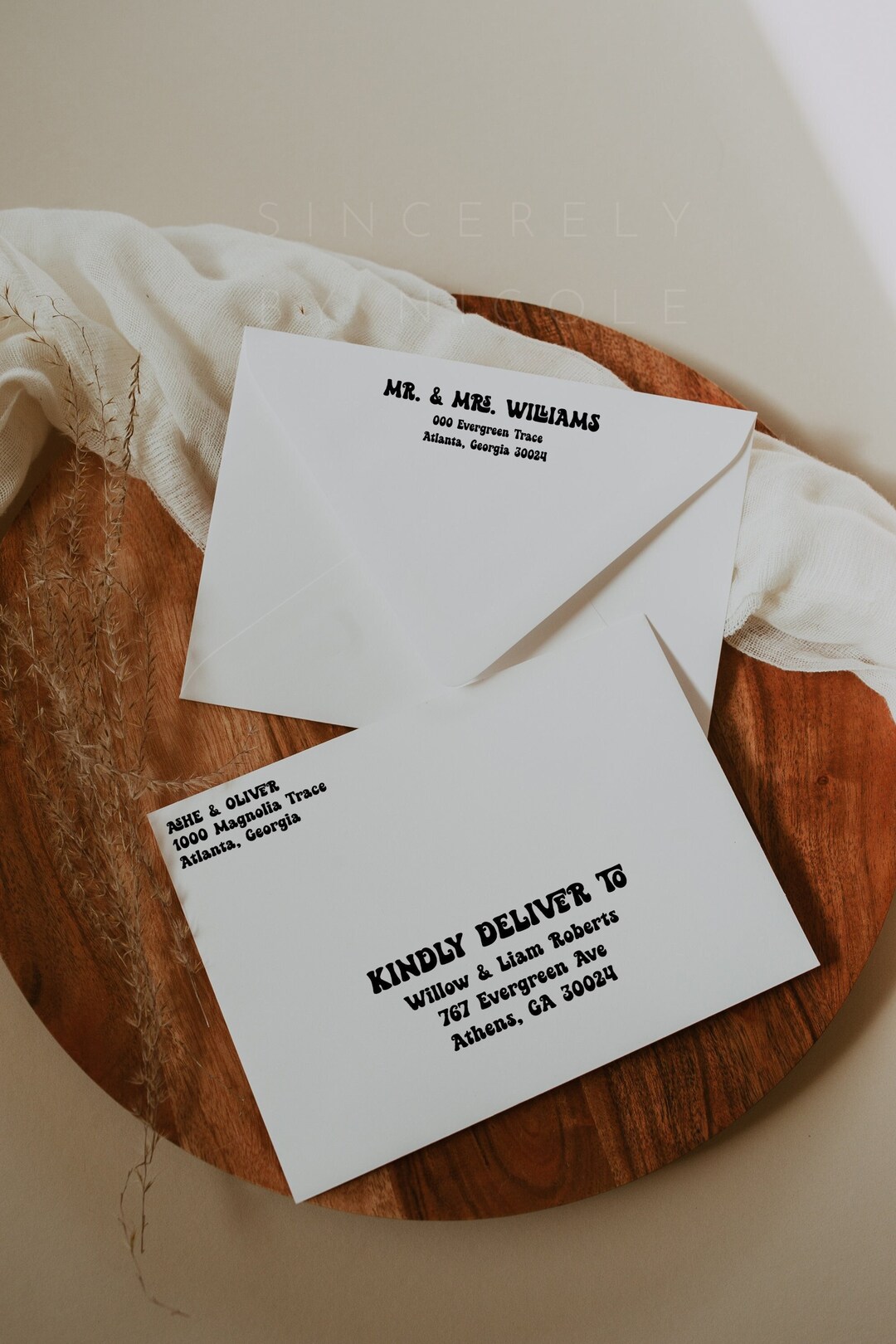 Retro Envelope Template, Groovy Printable Envelope Address Template ...