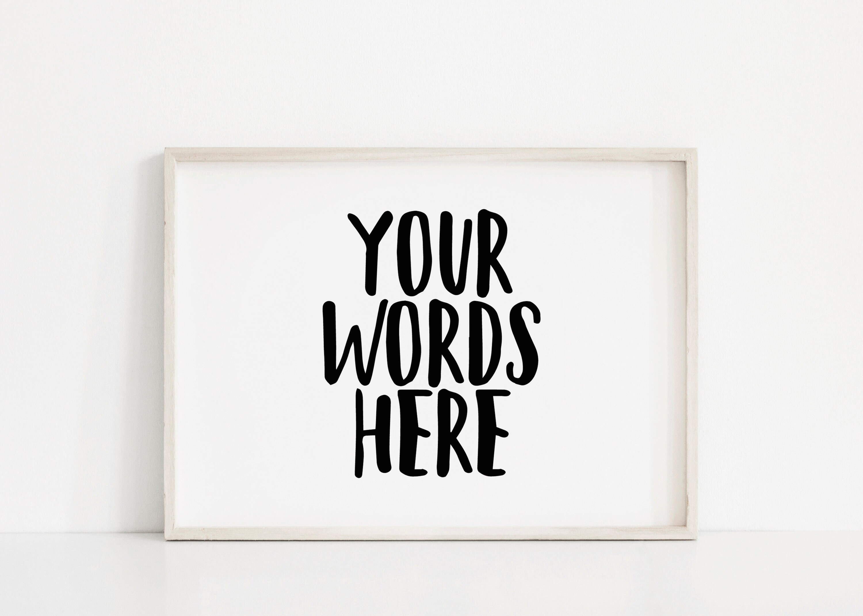 Horizontal Print Custom Sign Horizontal Quote PRINTABLE | Etsy