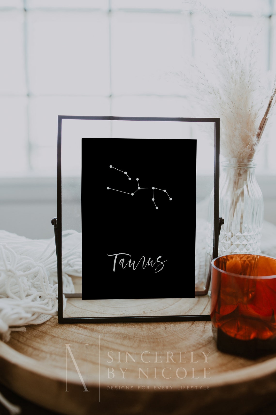 Astrology Wedding Table Number Template, Editable Printable ...