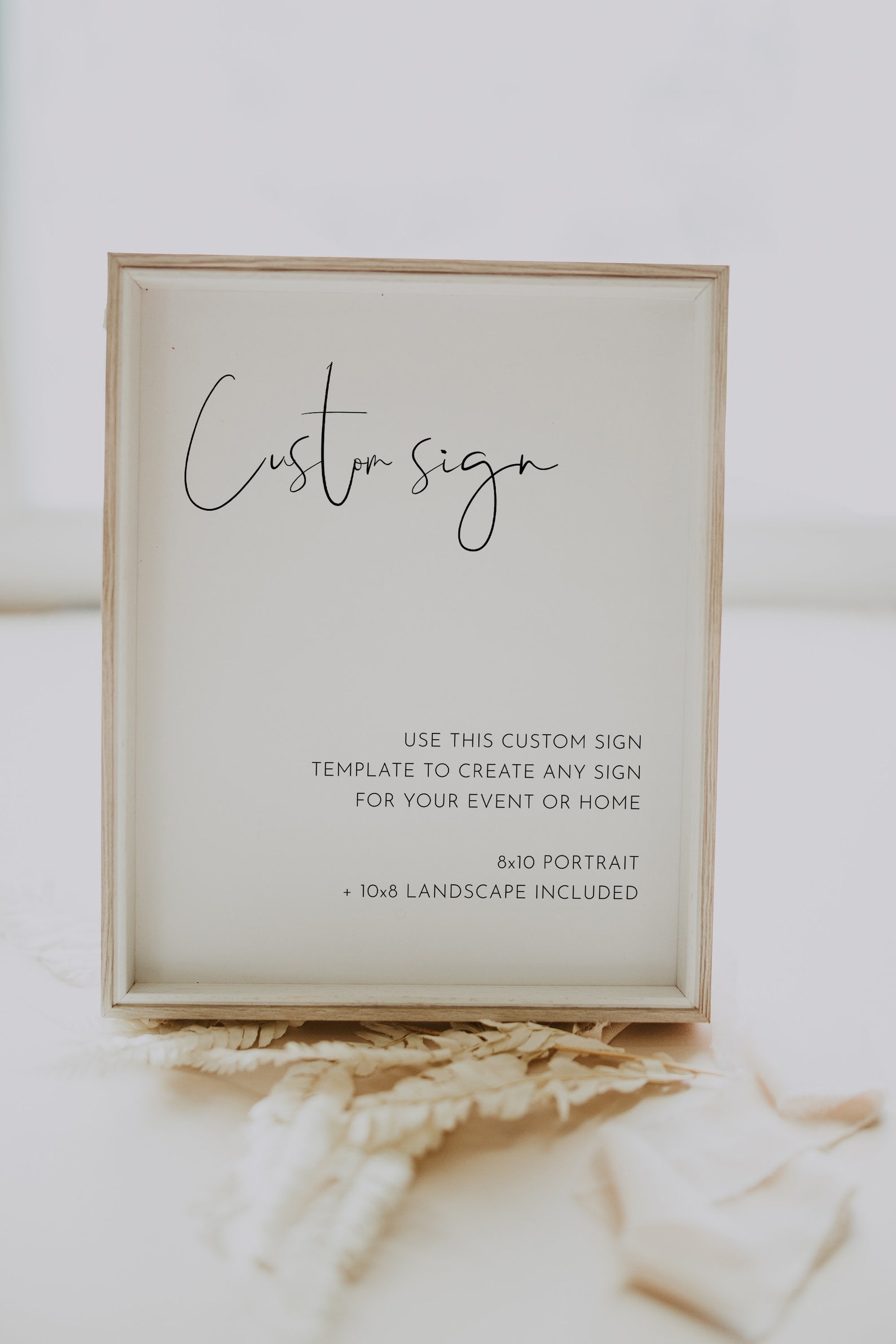 Editable Sign Template Custom Sign 100% Editable Sign Corjl - Etsy