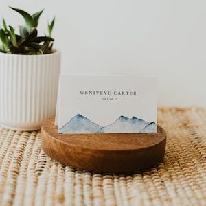 Mountain Place Cards, Mountain Wedding, Mountain Wedding Place Cards ...
