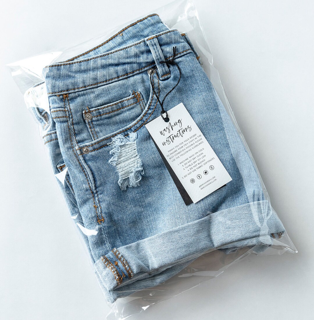 Printable Washing Instructions, Editable Clothing Care Card Printable ...