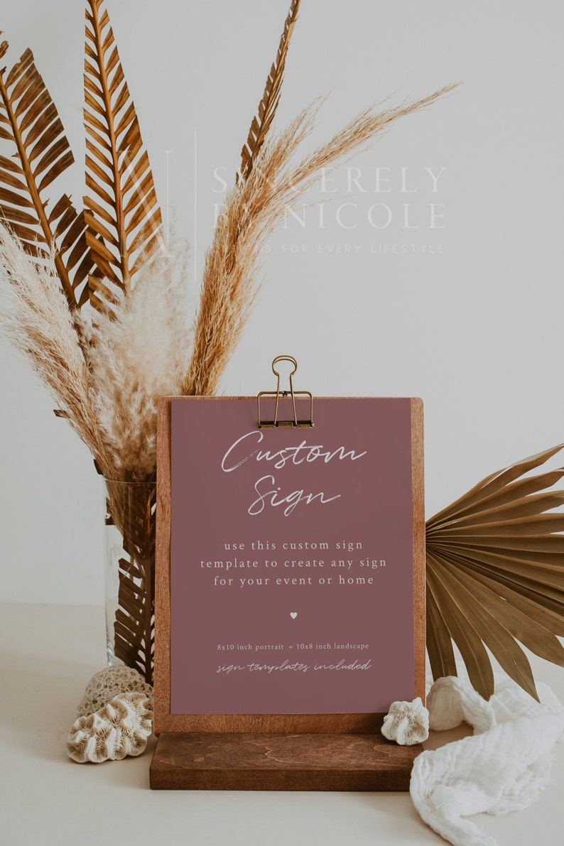 Editable Custom Sign Printable Signs Retro Sign Editable - Etsy