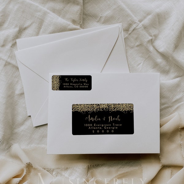 Large Gold Printable Labels - Etsy