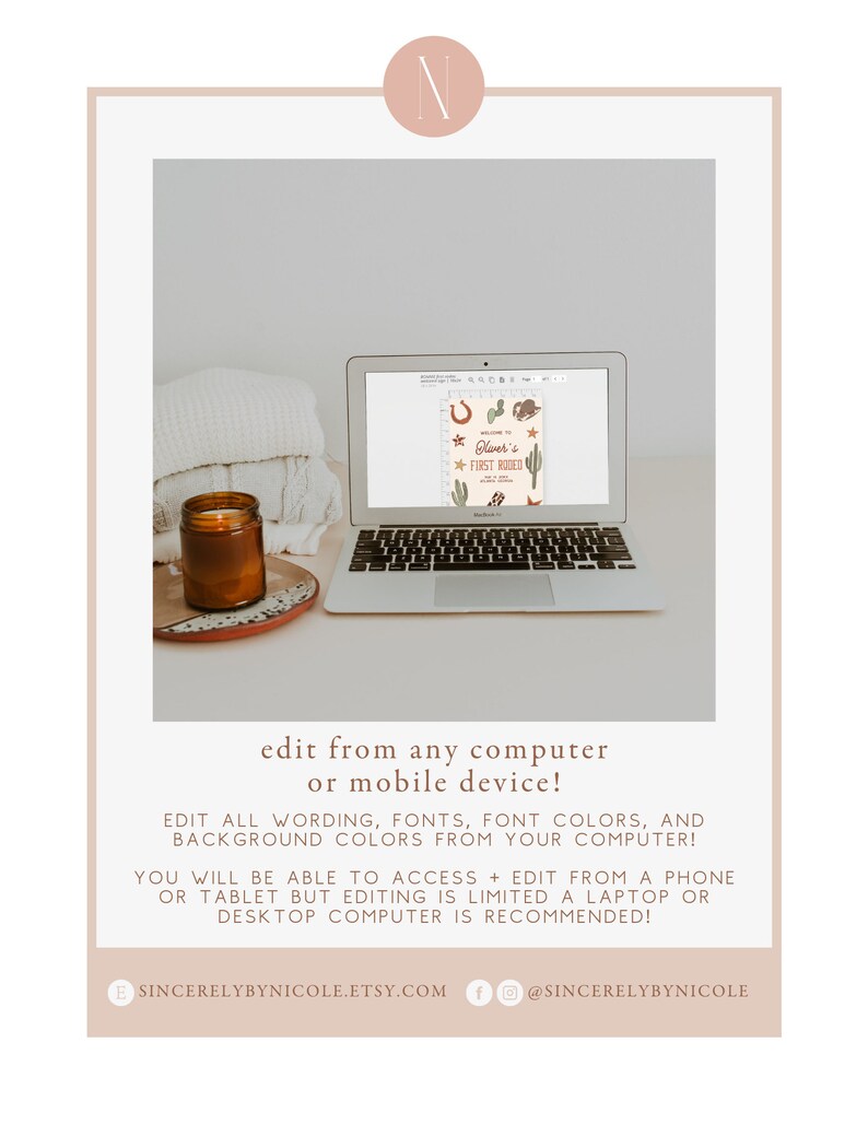 First Rodeo Time Capsule Template Western Birthday Time - Etsy