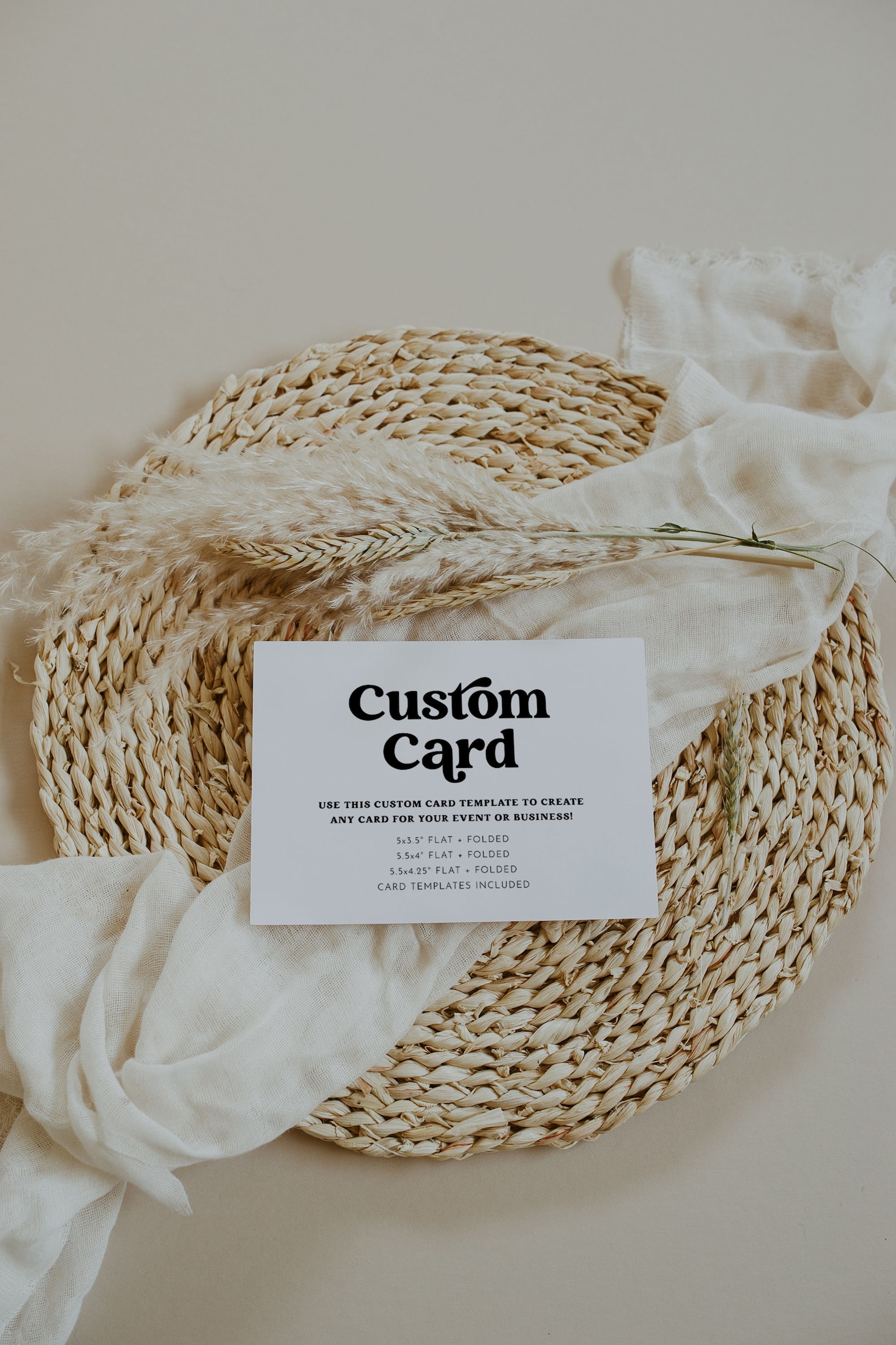 Printable Custom Card Editable DIY Card Template Retro - Etsy