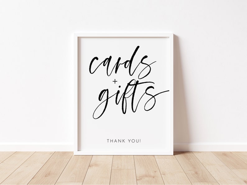 Cards and Gifts Sign Printable Cards and Gifts Sign Editable - Etsy
