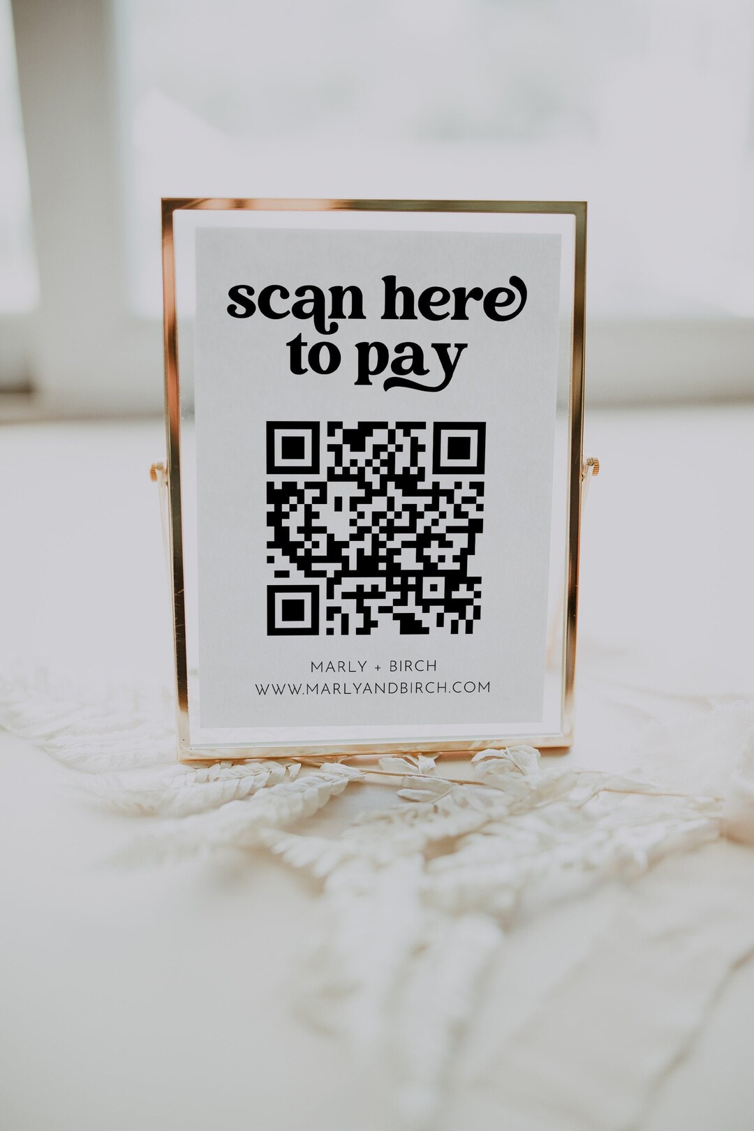 QR Code Editable Template, Printable QR Code Sign Template, QR Code ...