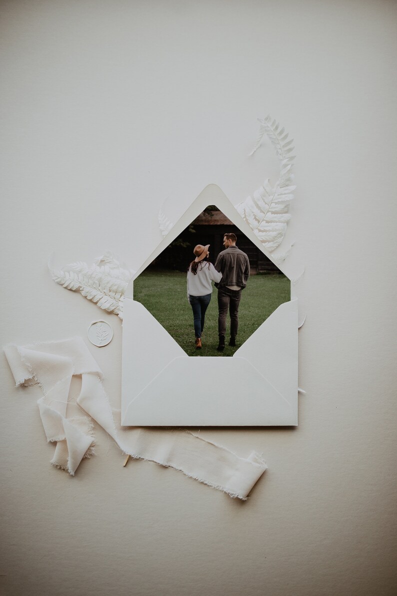 Photo Envelope Liner Custom Envelope Liner With Picture - Etsy