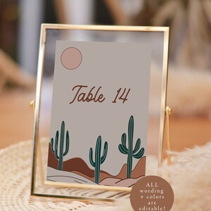 Western Wedding Table Numbers, Ranch Wedding Table Numbers Template ...