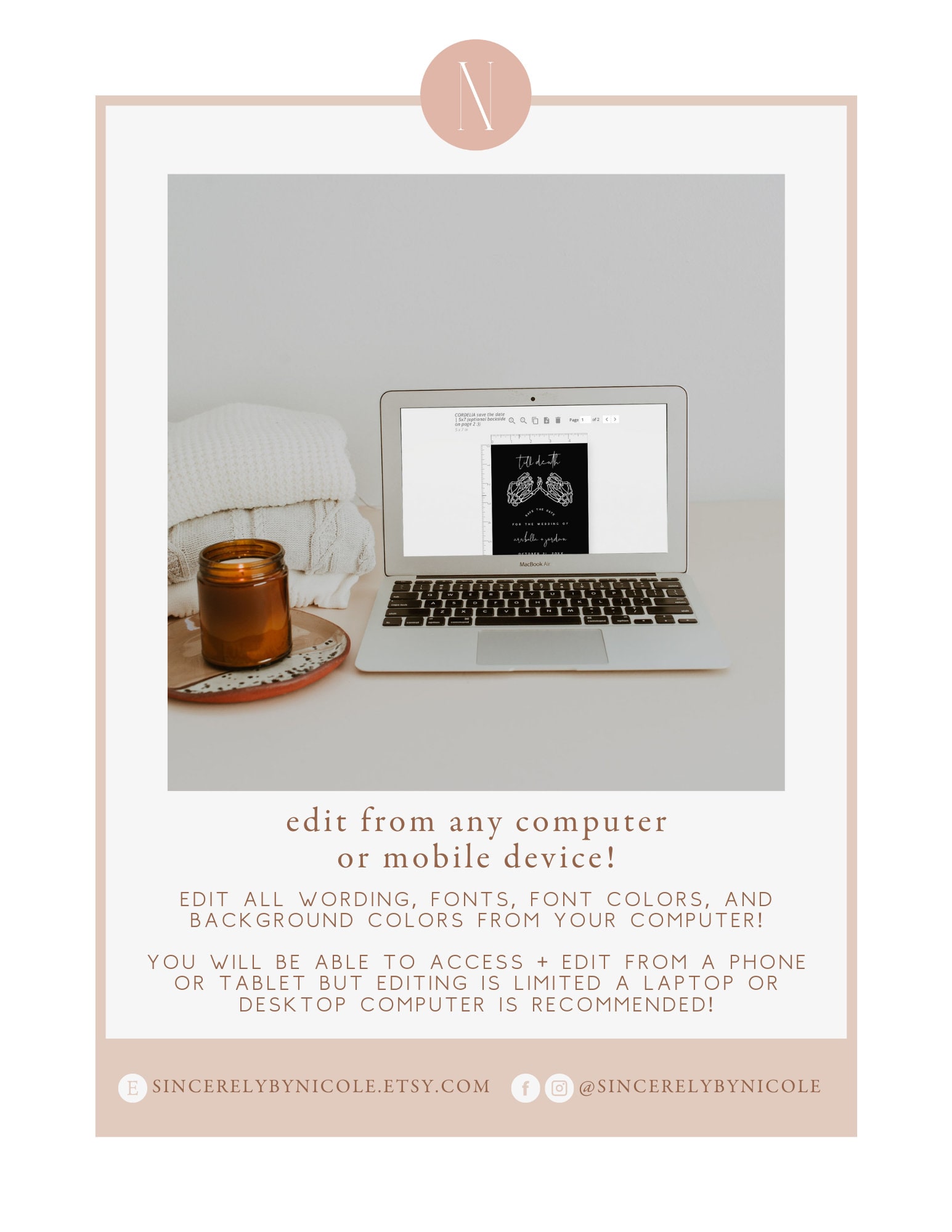 Gothic Wedding Program Template, Dark Moody Fall Wedding, Halloween ...