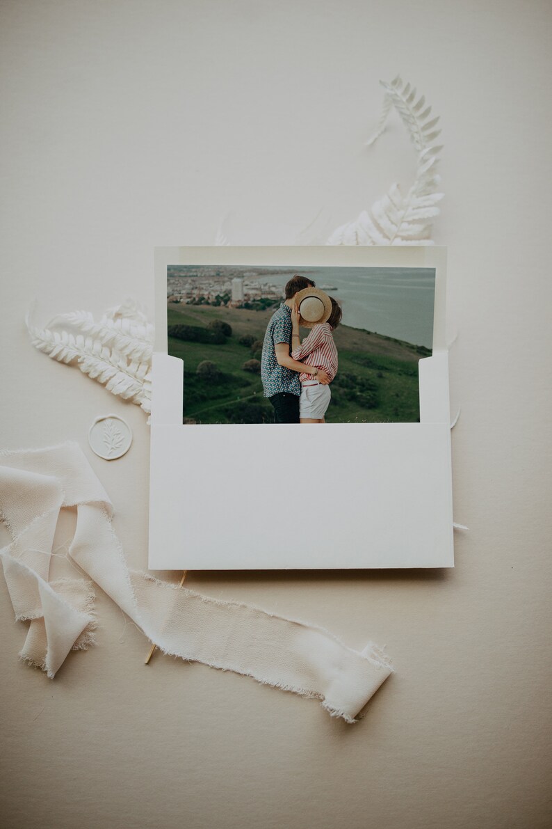 Photo Envelope Liner Custom Envelope Liner With Picture - Etsy