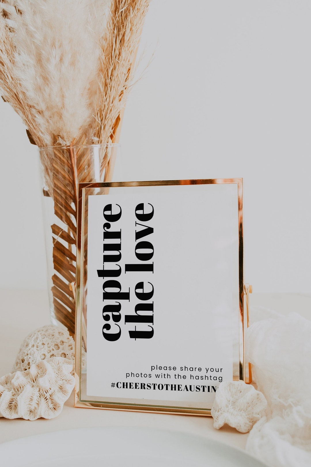 Editable Printable Hashtag Sign, Hashtag Sign Template, Wedding Hashtag ...