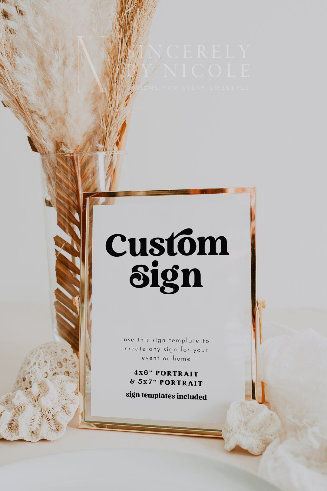 Editable Custom Sign, Printable Signs, Retro Sign Editable Printable ...