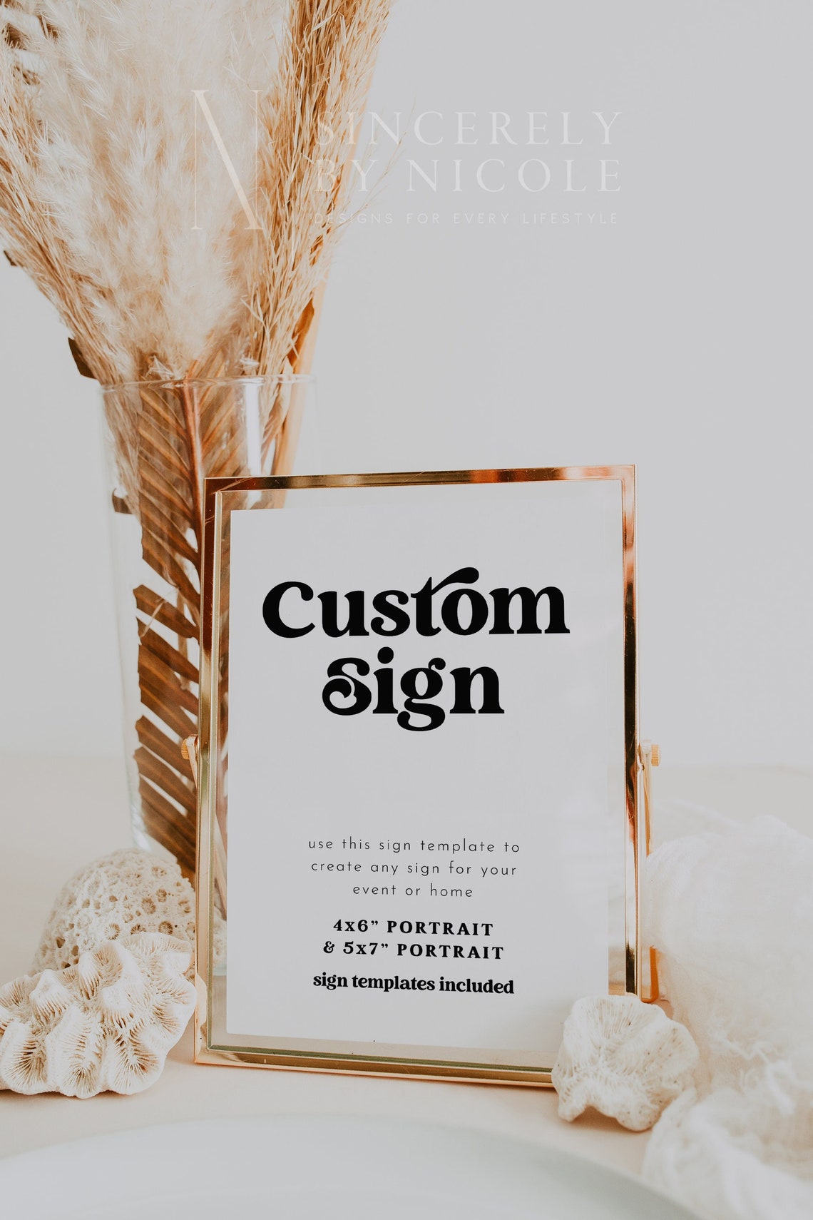 Editable Custom Sign, Printable Signs, Retro Sign Editable Printable ...