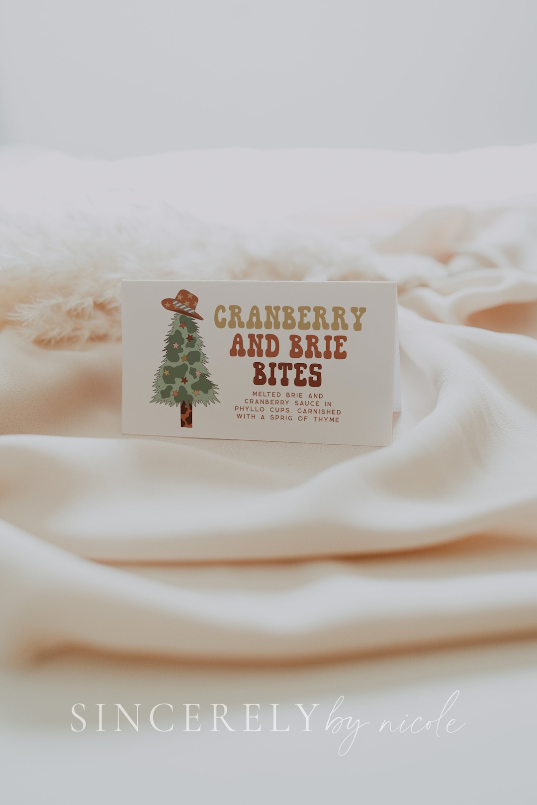 Editable Christmas Buffet Labels, Cowboy Christmas Food Tent Cards ...