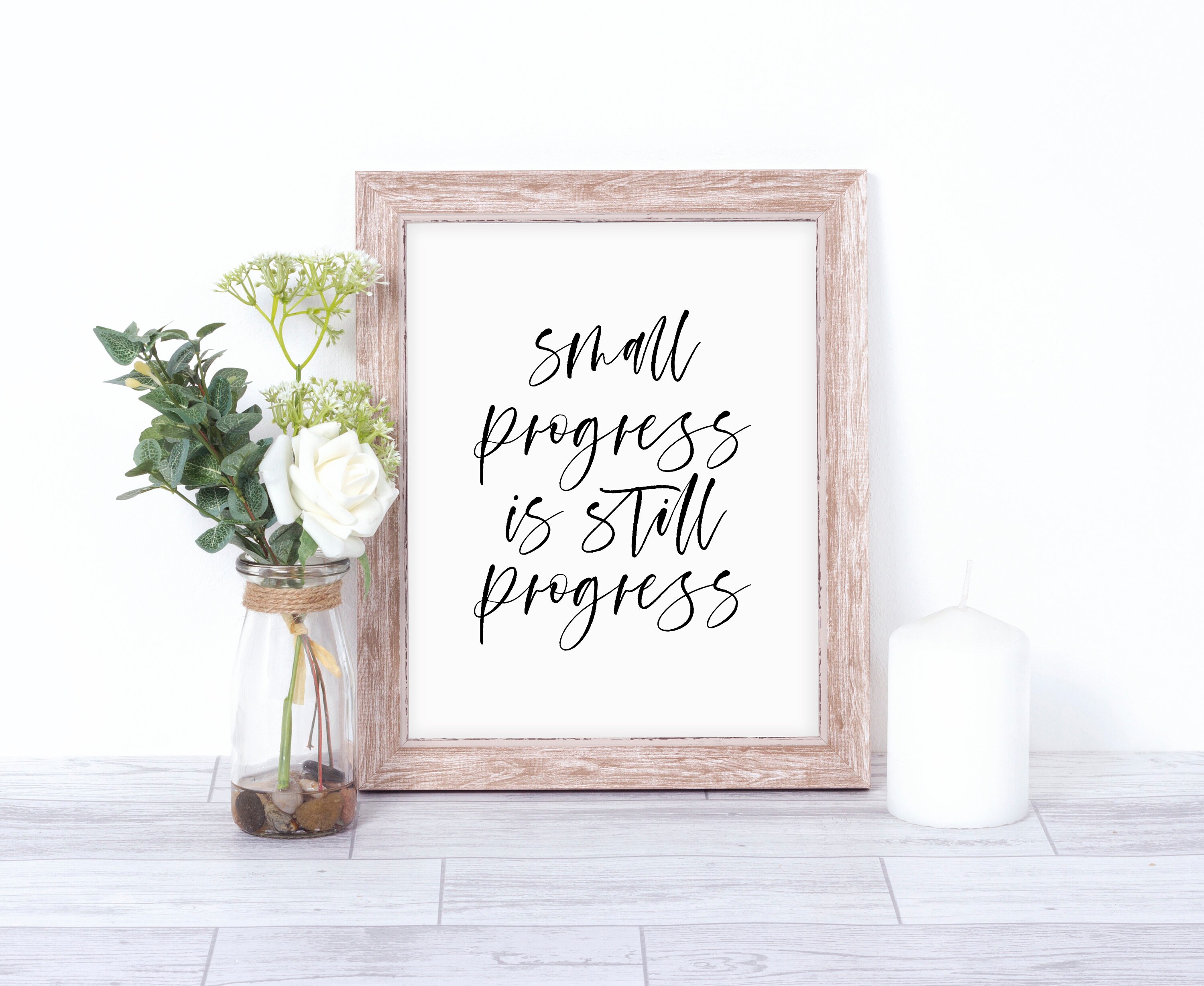 Small Progress is Still Progress Motivational Poster - Etsy