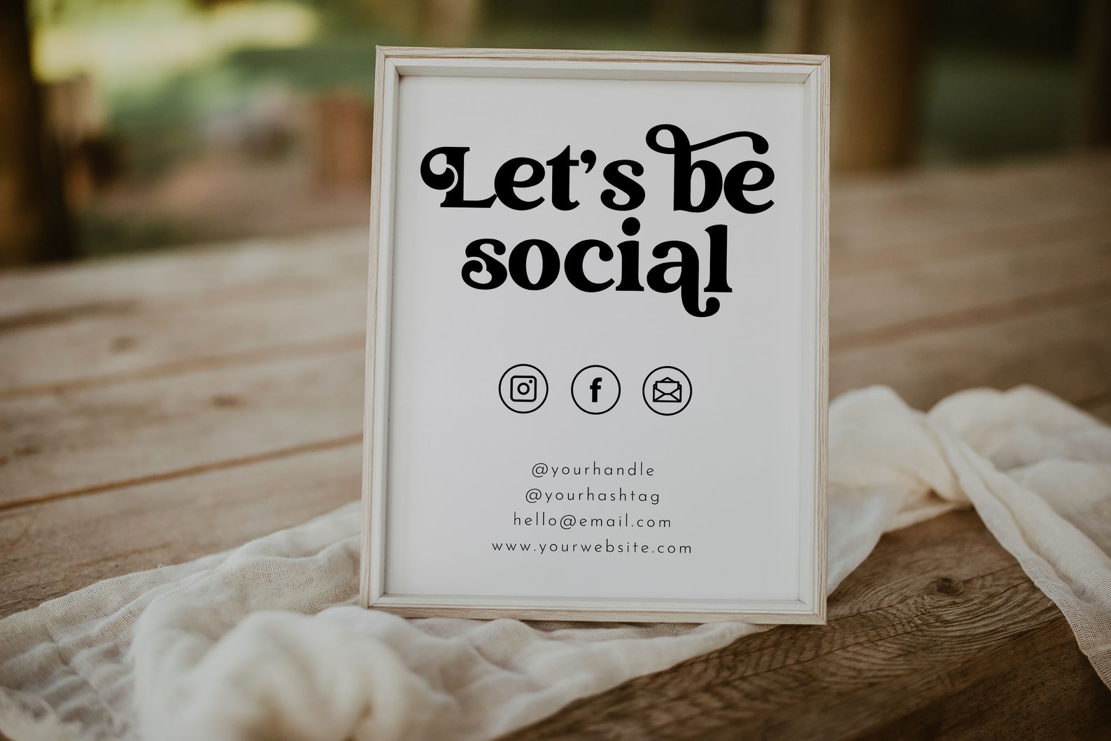 Social Media Business Sign Social Media Sign Social Media - Etsy