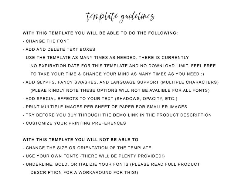Care Card Template Download Washing Instructions Garment Tag Etsy UK