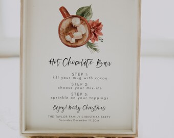 Hot Chocolate Menu Template - Etsy