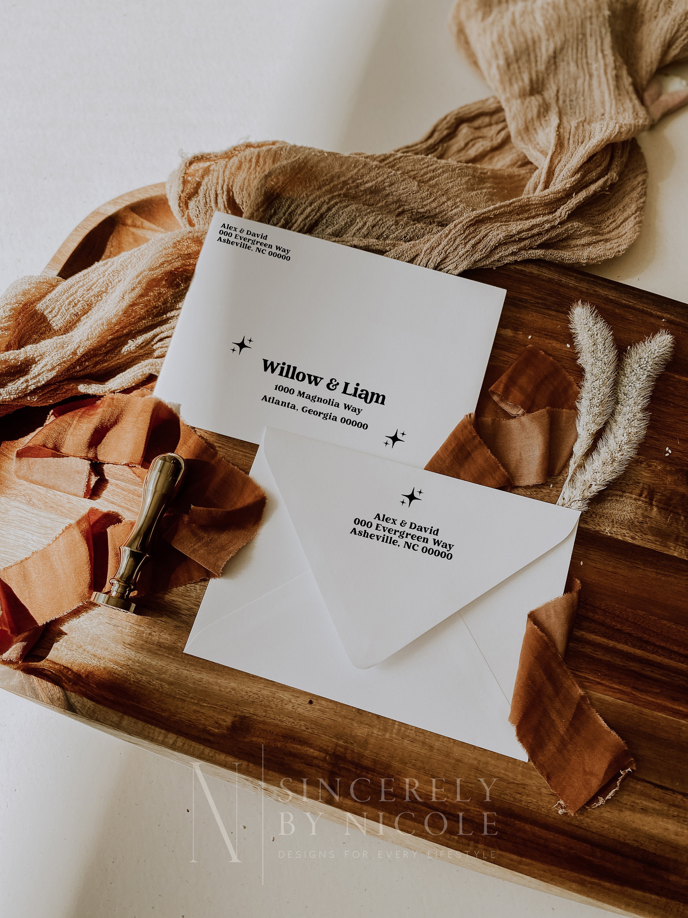 Retro Envelope Template Groovy Printable Envelope Address - Etsy