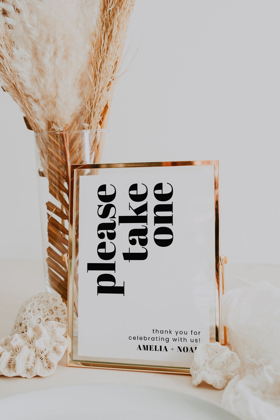 Favors Sign Template, Editable Printable Favors Sign, Please Take One ...