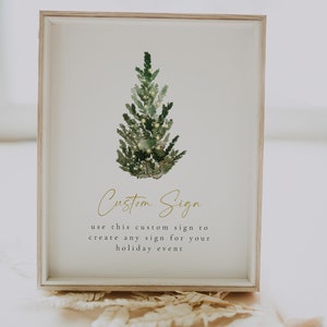 Editable Christmas Party Sign Template, Christmas Party, Holiday Party ...