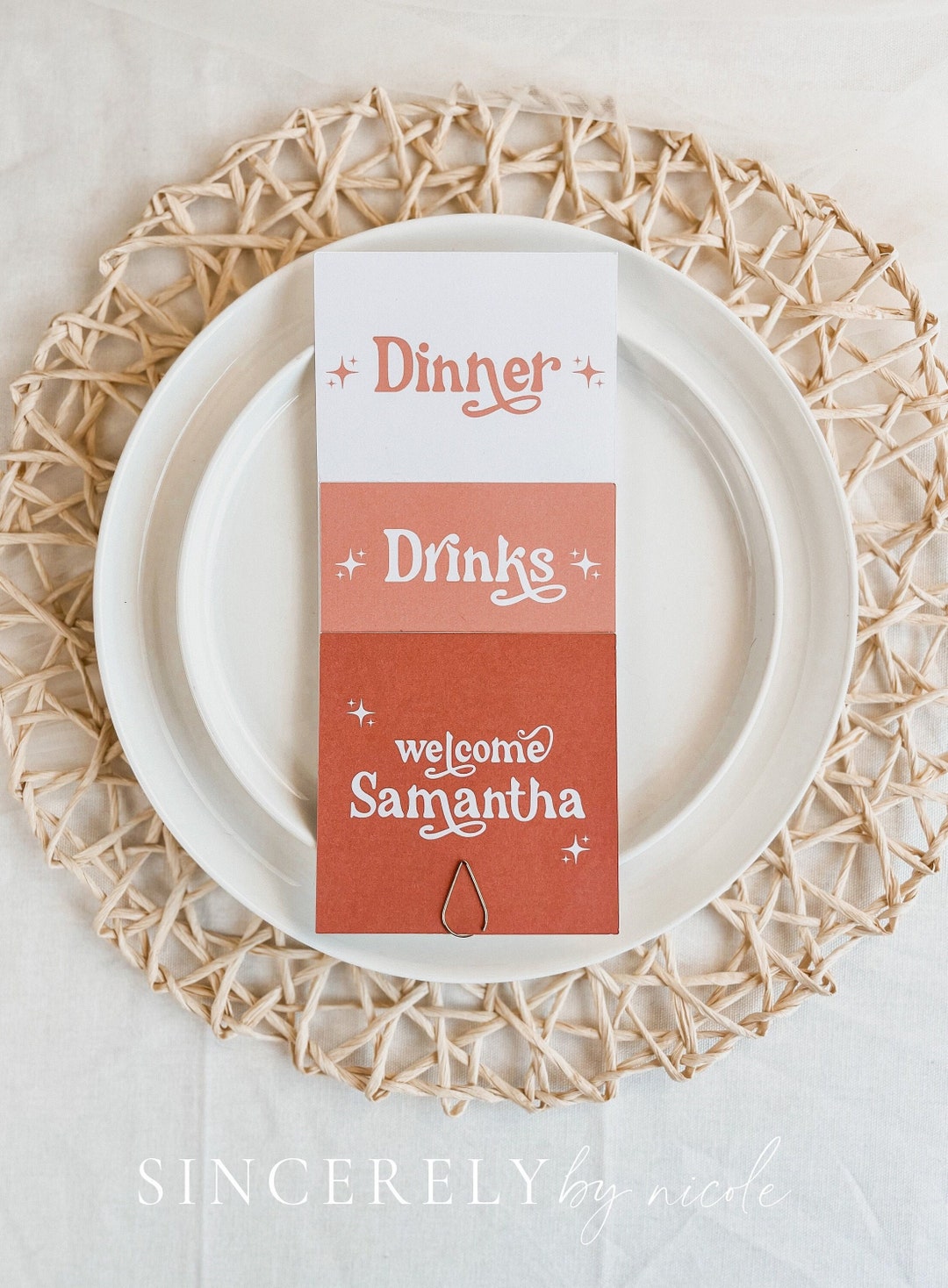 Wedding Menu Template, Layered Menu Template, Printable Menu Card ...