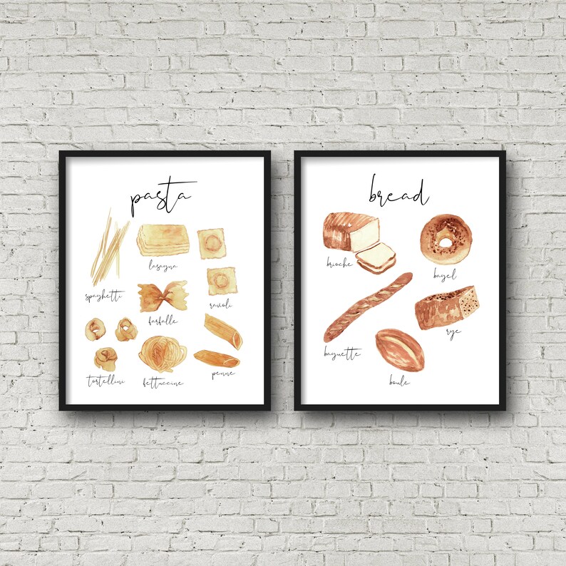 Printable Kitchen Decor Bread Wall Art Kitchen Wall Art - Etsy